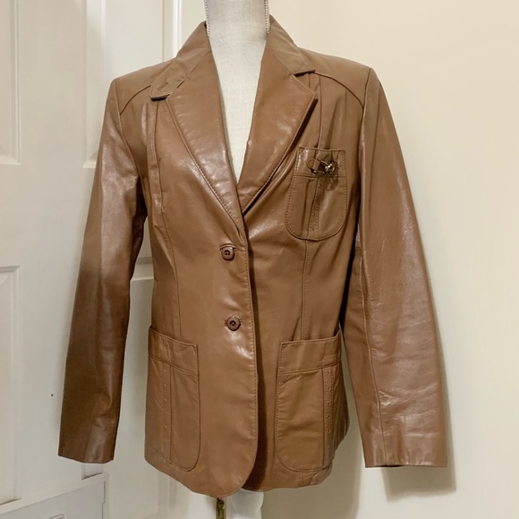Etienne Aigner | Jackets & Coats | 7s Vintage Etienne Aigner Leather ...